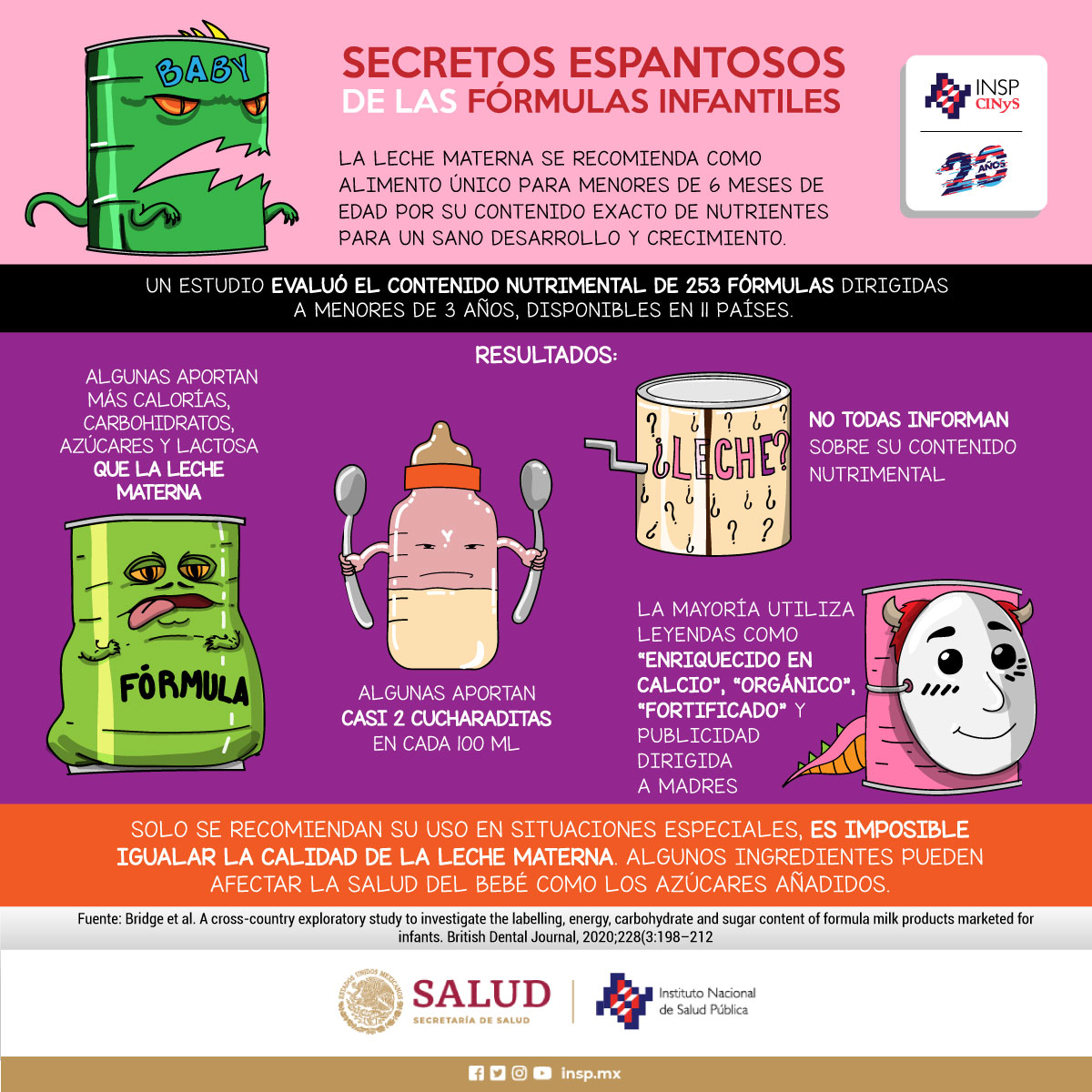 Secretos espantosos de las fórmulas infantiles